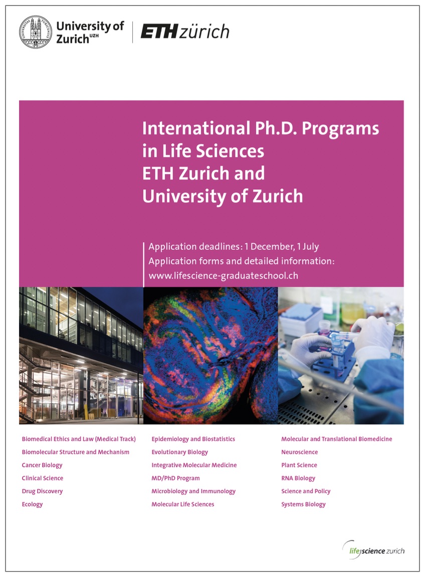 UZH - Life Science Zurich Graduate School - About LSZGS